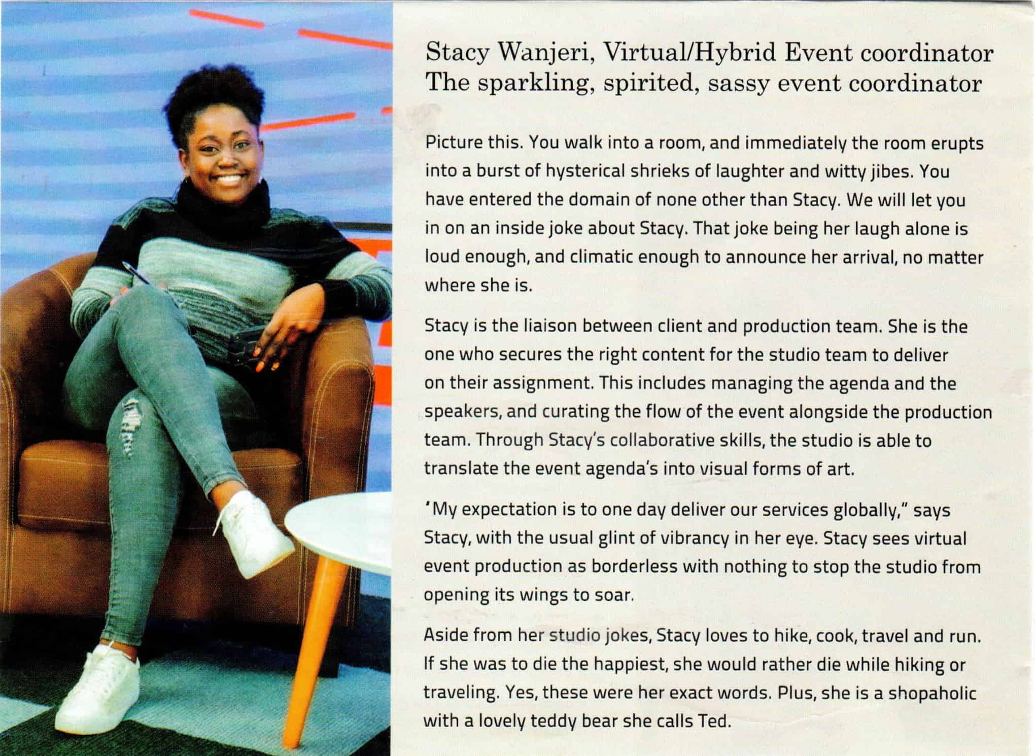 Alumni Stories - Meet Stacy - Ngong Road Children's Foundation